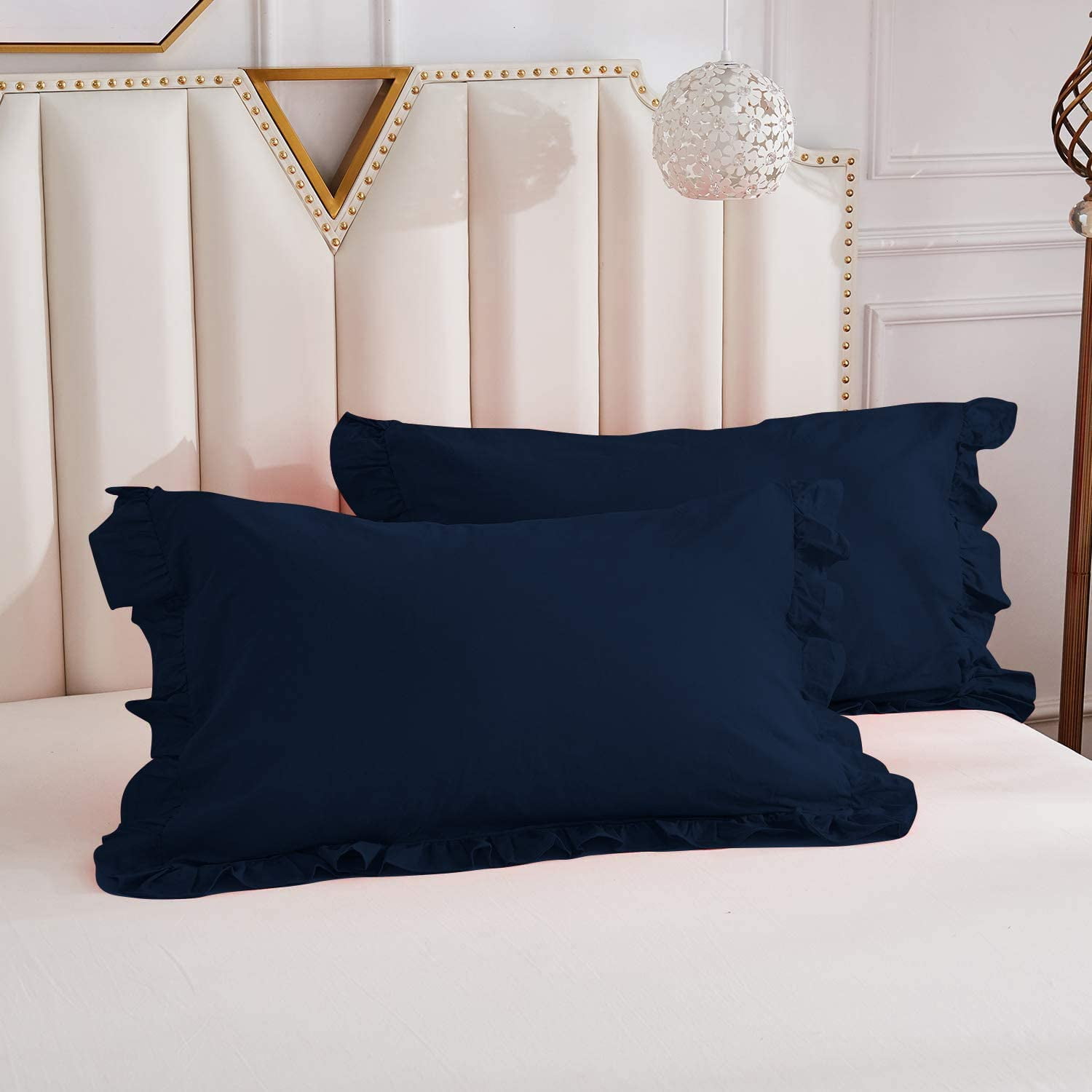 Ruffle Pillow Cases Set of 4 Piece ( 26" x 26" ) Cushion Size - 100% ...