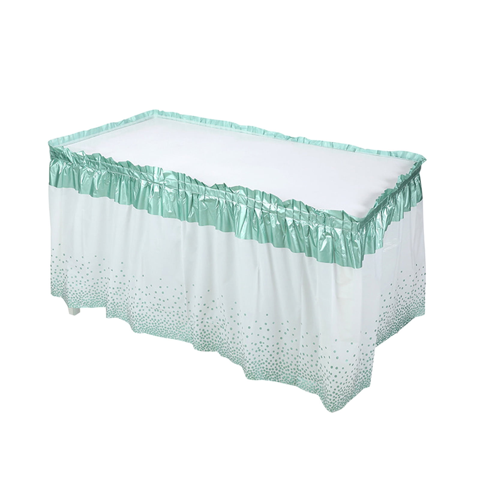 Ruffle Table Skirt Long Table Skirts for Rectangle Tables Skirts with ...