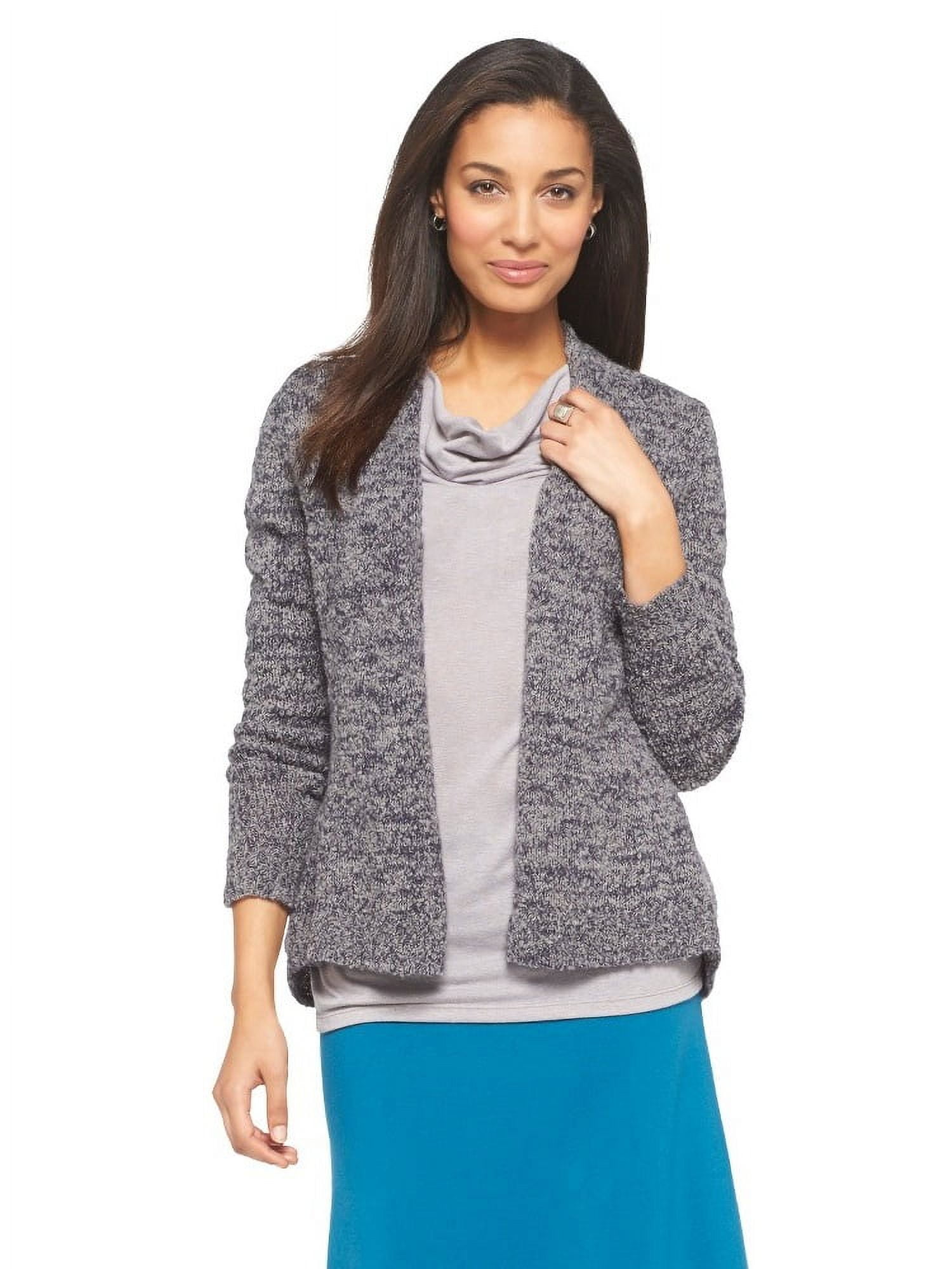 Ruffled Back Cardigan Sweater Indigo M - Cherokee - Walmart.com