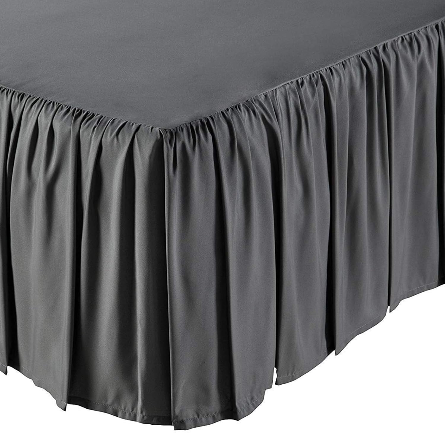 Ruffled Bed Skirt, Lightweight Dust Ruffle Bed Skirts with Platform ...