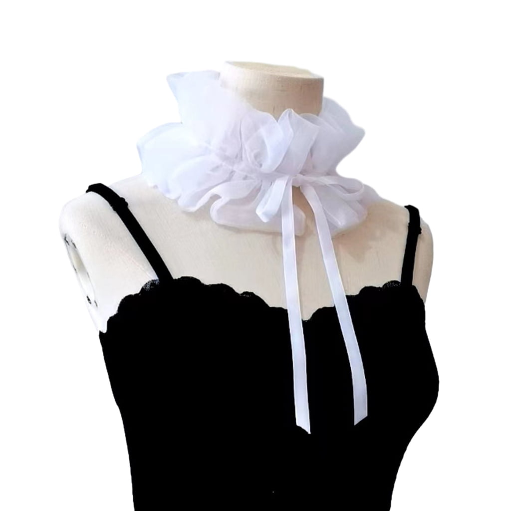 Ruffled Collar Girls Clothes Accessiory Victorian Collar Lapel Medieval ...