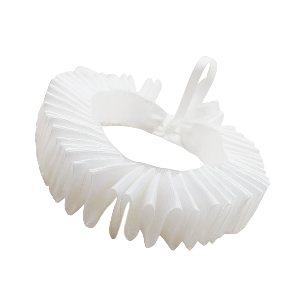 Ruffled Collar Medieval Neck Ruff Choker Victorian Costume Accessories ...