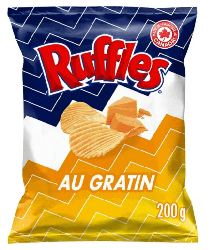 Ruffles Au Gratin Flavored Potato Chips, 200g - Walmart.com