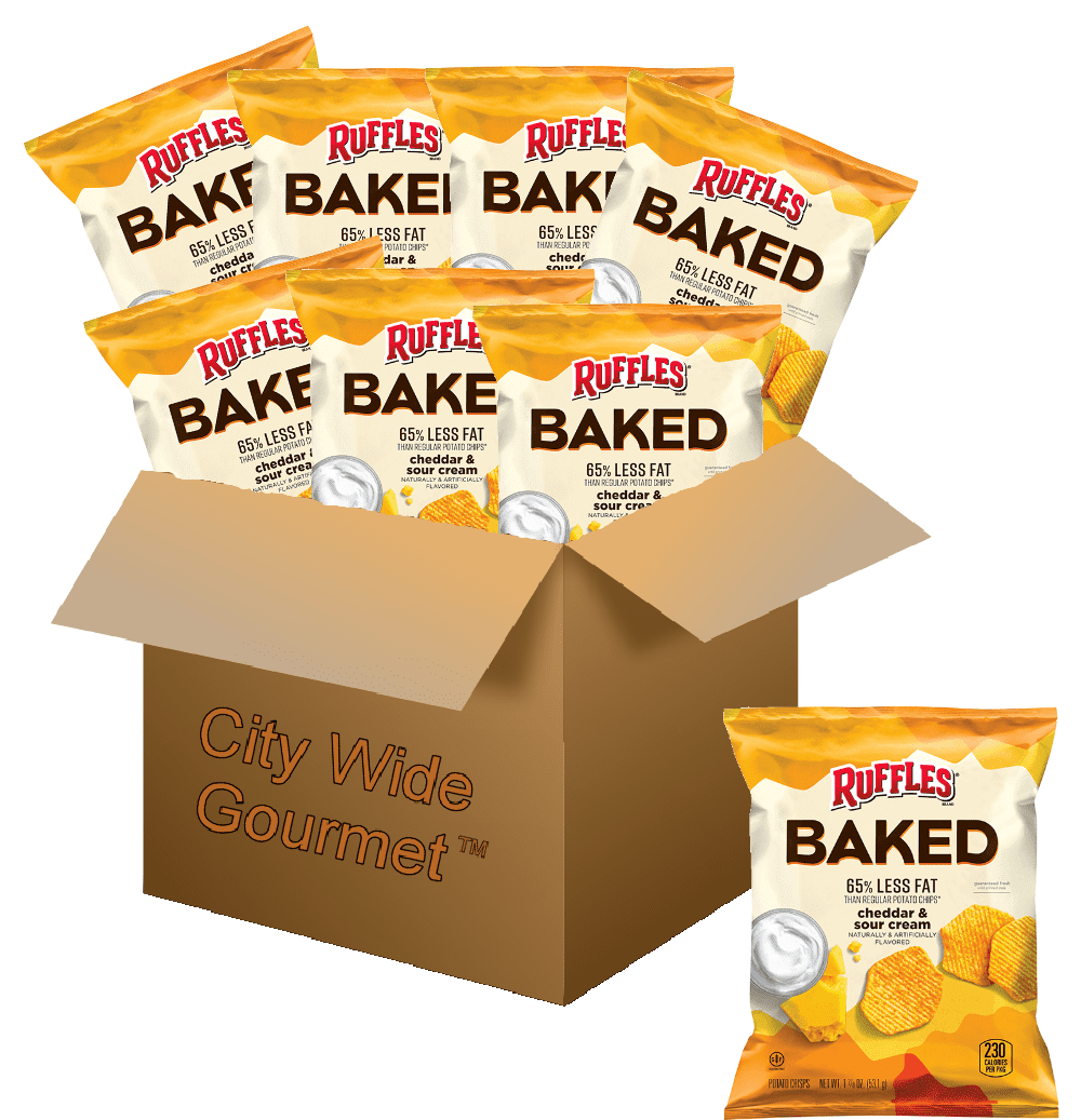 Ruffles Baked Cheddar & Sour Cream Flavored Potato Crisps 1.5 ounce ...
