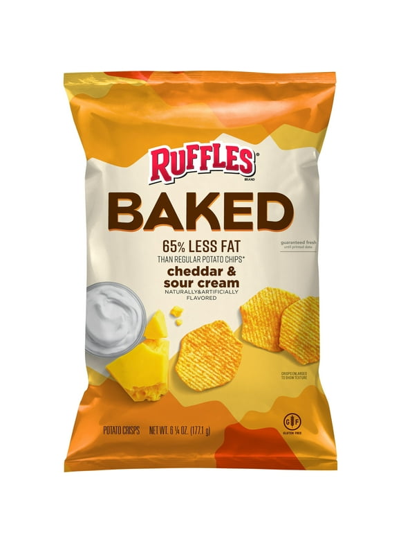 Cheddar And Sour Cream Ruffles In Chips