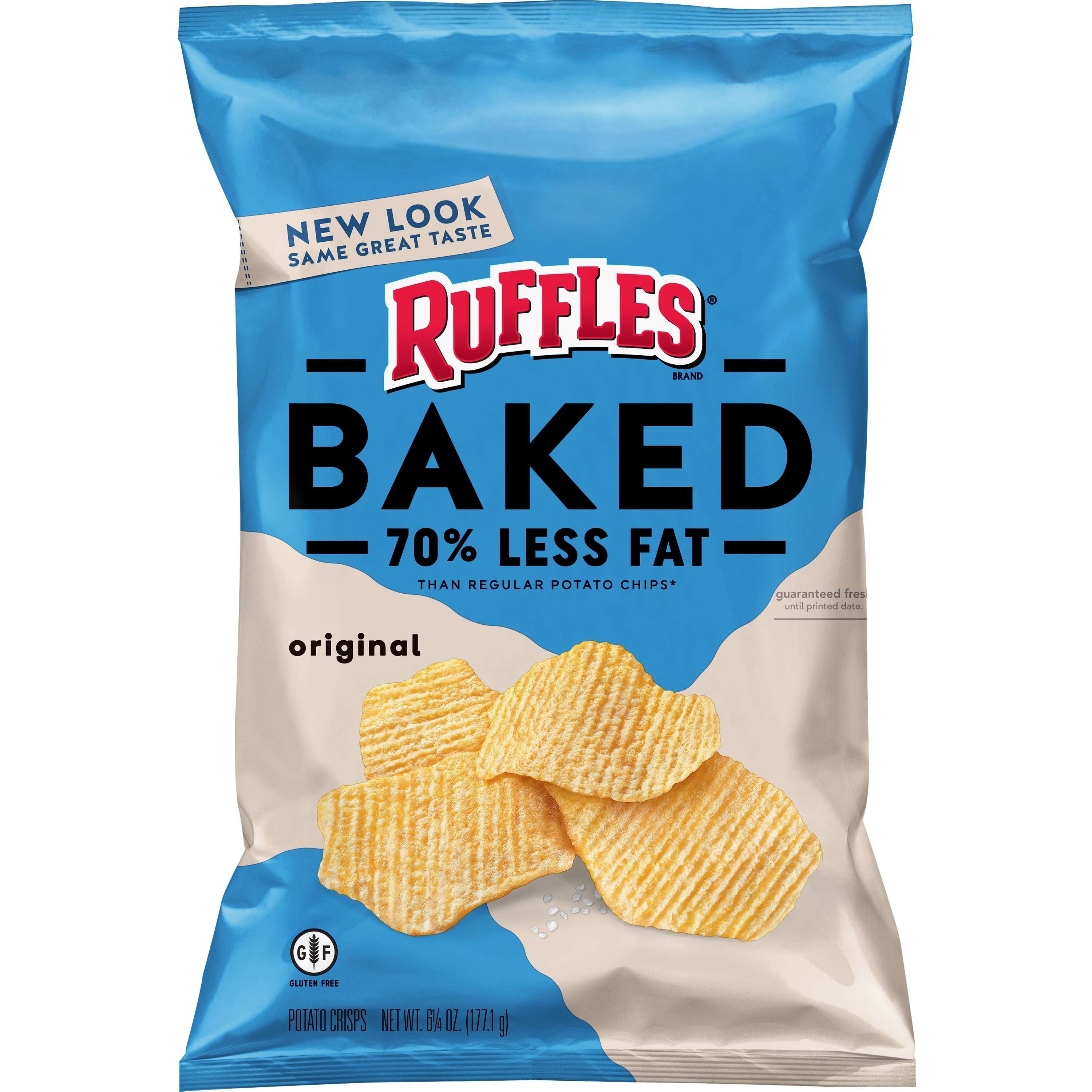 Ruffles Baked Original Potato Crisps,(1PACK) - Walmart.com
