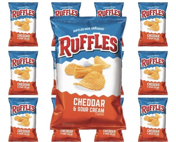 Ruffles Cheddar & Sour Cream - 10 Count - Walmart.com