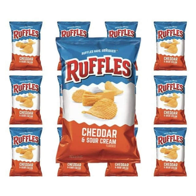 Ruffles Cheddar & Sour Cream - 10 Count - Walmart.com