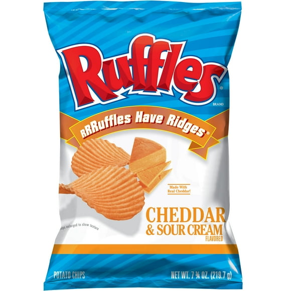 Cheddar and Sour Cream Ruffles in Chips - Walmart.com