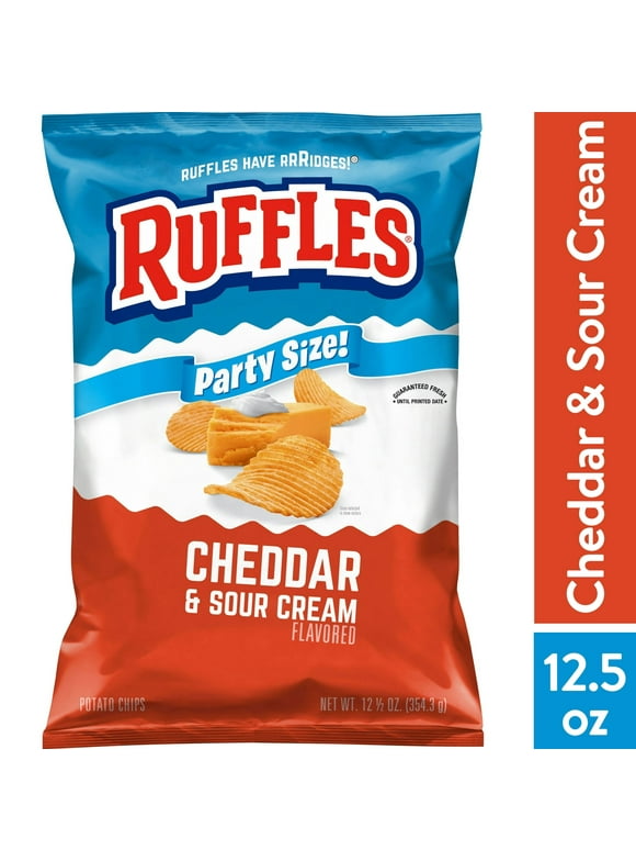 Cheddar and Sour Cream Ruffles in Chips - Walmart.com