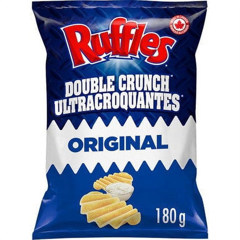 Ruffles Double Crunch Original Potato Chips, 180g/6.3 oz., {Imported ...
