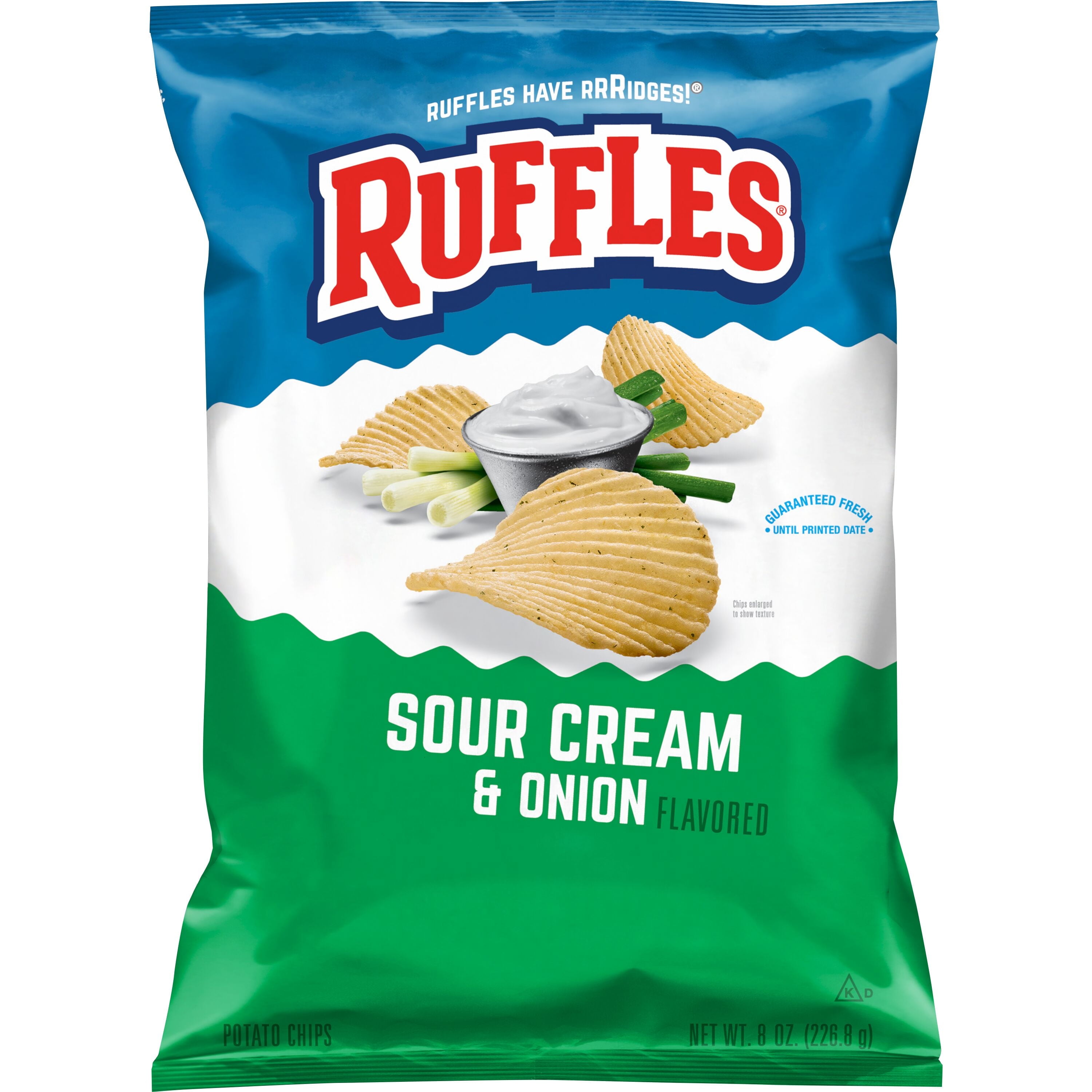 Ruffles Potato 1PACK,Chips Sour Cream & Onion Flavor Snack Chips ...
