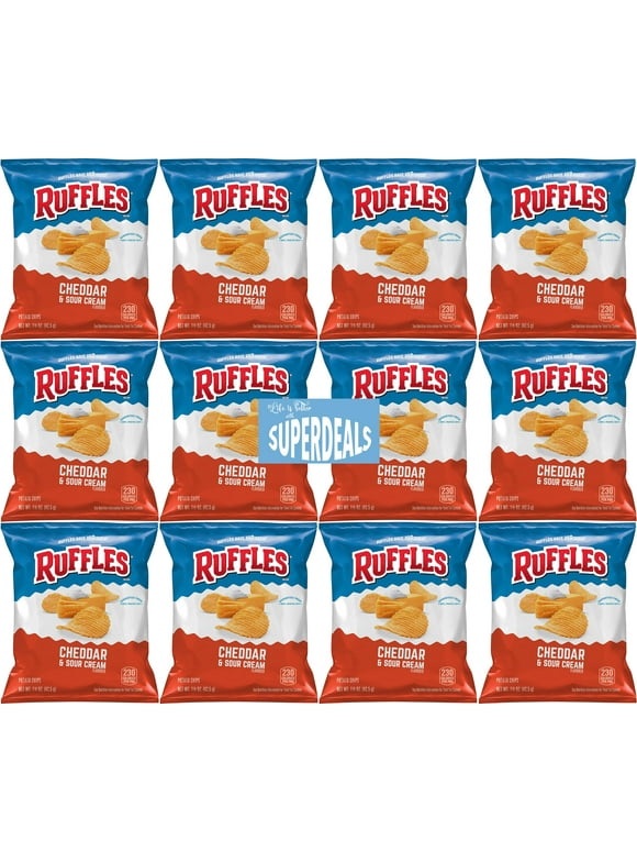 Cheddar and Sour Cream Ruffles in Chips - Walmart.com