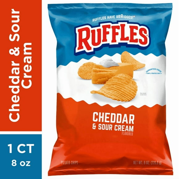 Cheddar and Sour Cream Ruffles in Chips - Walmart.com