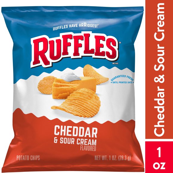 Cheddar and Sour Cream Ruffles in Chips - Walmart.com