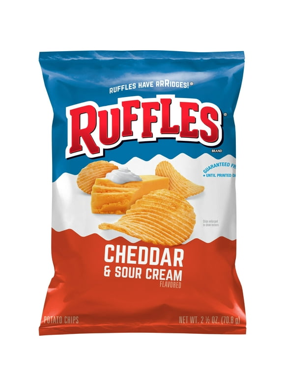 Cheddar and Sour Cream Ruffles in Chips - Walmart.com