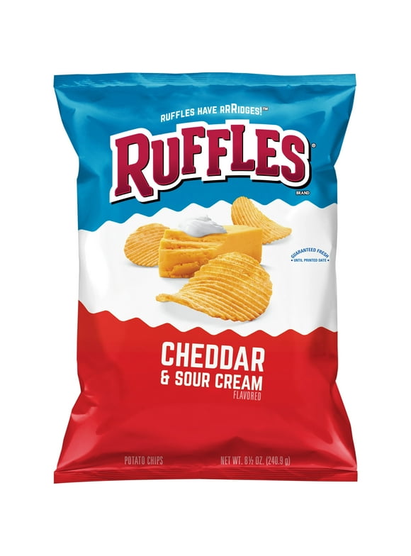 Cheddar and Sour Cream Ruffles in Chips - Walmart.com