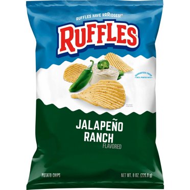 Ruffles Original Potato Snack Chips 1 oz Bags, 40 Count Multipack ...