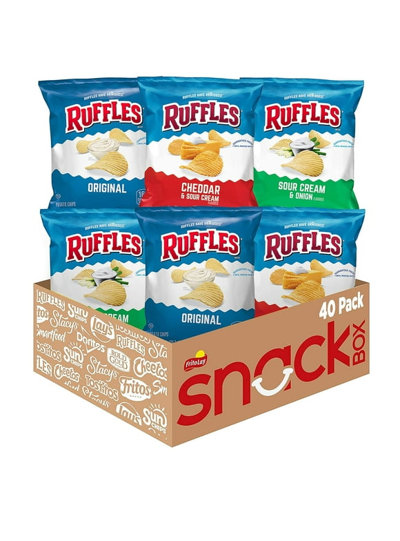 Cheddar and Sour Cream Ruffles in Chips - Walmart.com