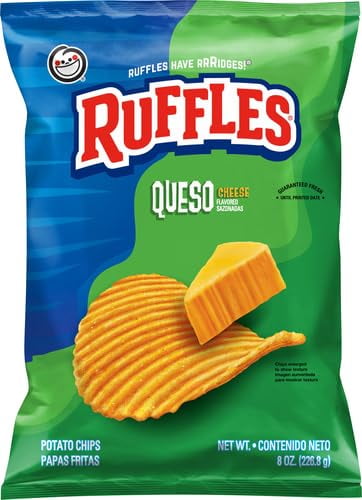 Ruffles Potato Chips Queso, 8 Oz - Walmart.com