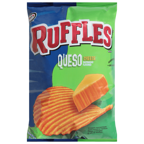 Ruffles Potato Chips,Queso Cheese Flavored - Walmart.com