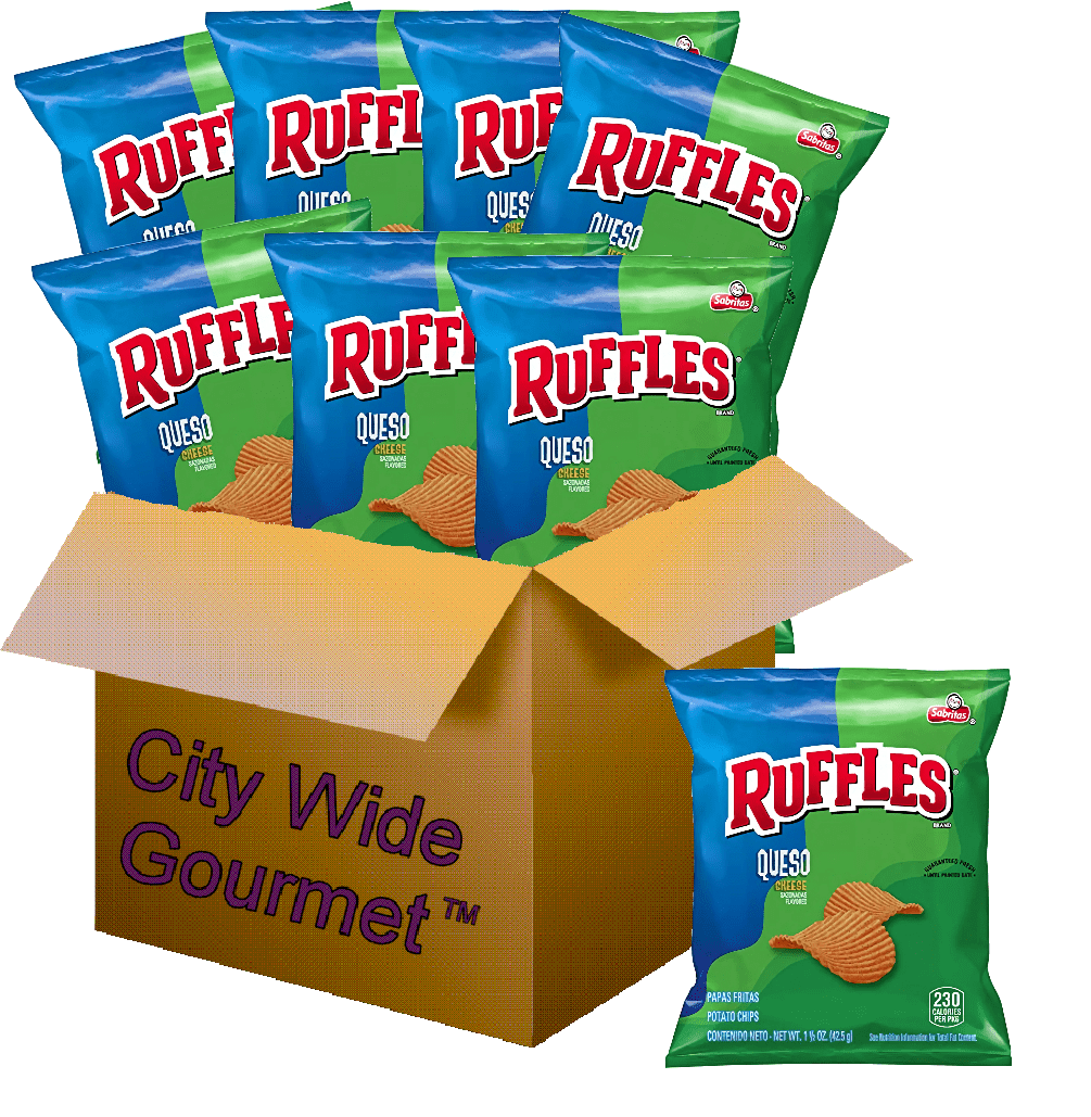 Ruffles Queso , 1.5 ounce bags (Pack of 8) , Bundled by City Wide ...