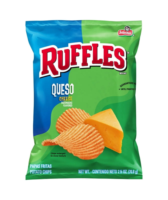 Ruffles Queso Cheese Flavored,(1PACK), Potato Chips, - Walmart.com