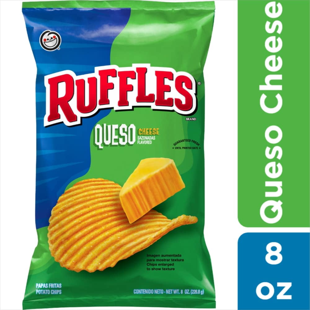 Ruffles® Queso Cheese Potato Chips - Walmart.com