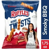 Ruffles Ridge Twists Smoky BBQ Flavored Snack Chips, 1.75 oz Bag ...