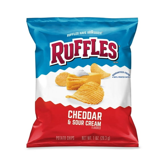 Cheddar and Sour Cream Ruffles in Chips - Walmart.com