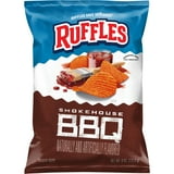 Ruffles Smokehouse BBQ Potato Chips, 8 oz, Crunchy Ridges - Walmart.com