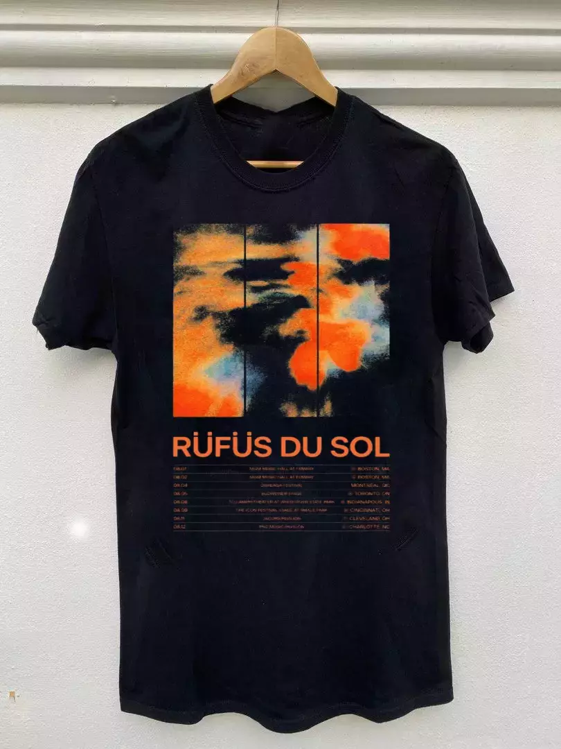 Rufus Du Sol Tour Collection Gift for Fan S to 5XL Black T-shirt OM667 ...