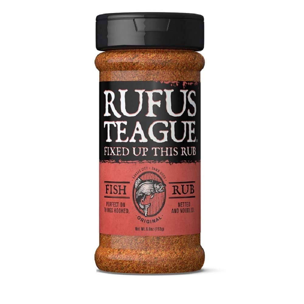 Rufus Teague Fish Rub, KEF28 Premium Barbecue Seasoning & Dry Rub for ...