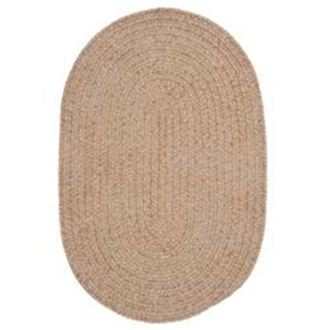 Rug 1 ft. 10 in. x 2 ft. 10 in. Barefoot Chenille Braided Bath Mat Sand ...