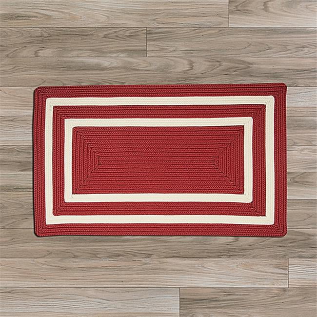 Rug 10 x 10 ft. La Playa Square Braided Rug Sangria - Walmart.com