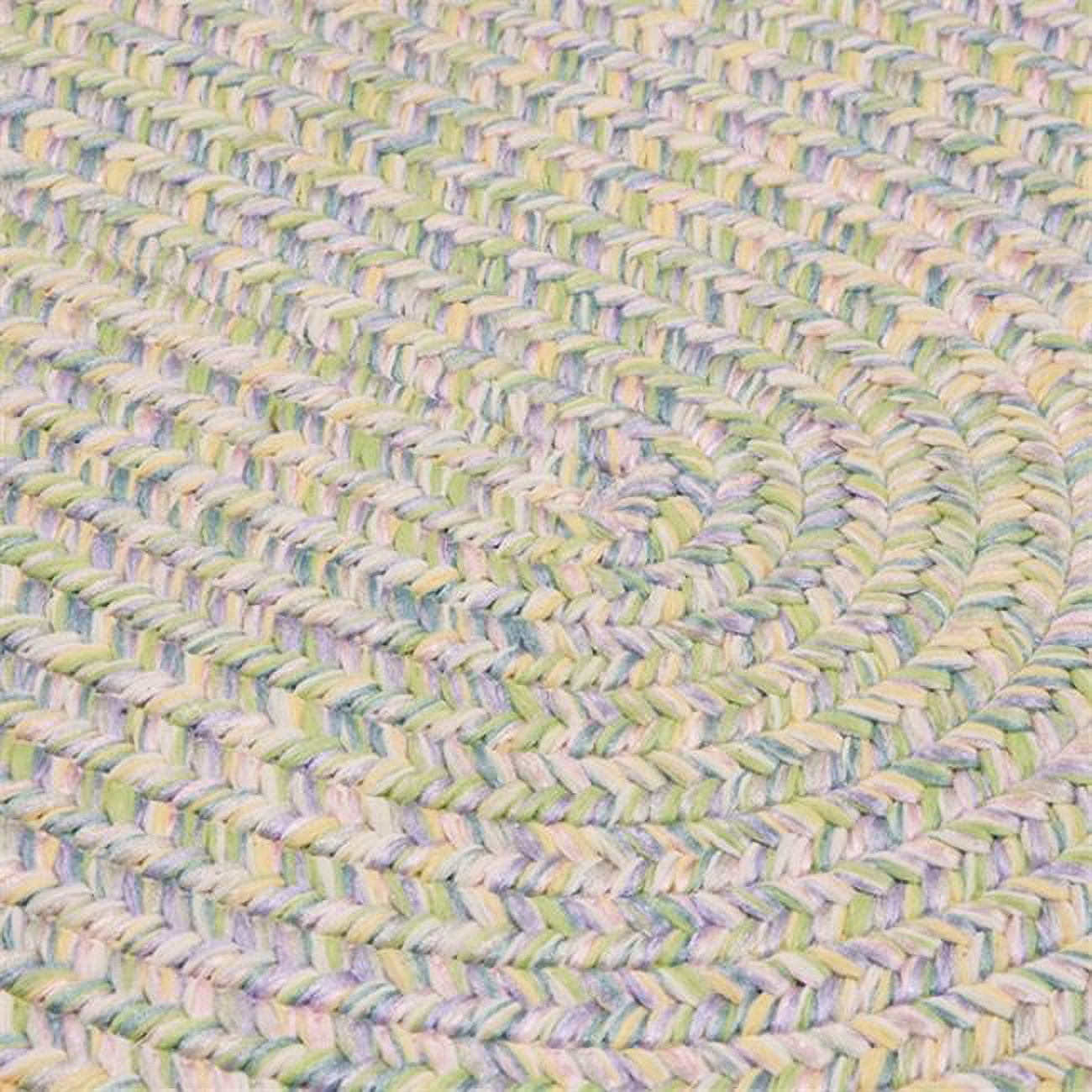 Rug 12 x 12 ft. Kicks Cove Oval Round Braided Rug Pastel - Walmart.com