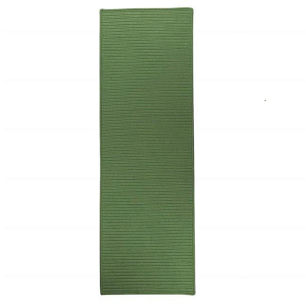 Rug 2 ft. 4 in. x 8 ft. Reversible Flat-Braid Rectangle Runner Moss ...