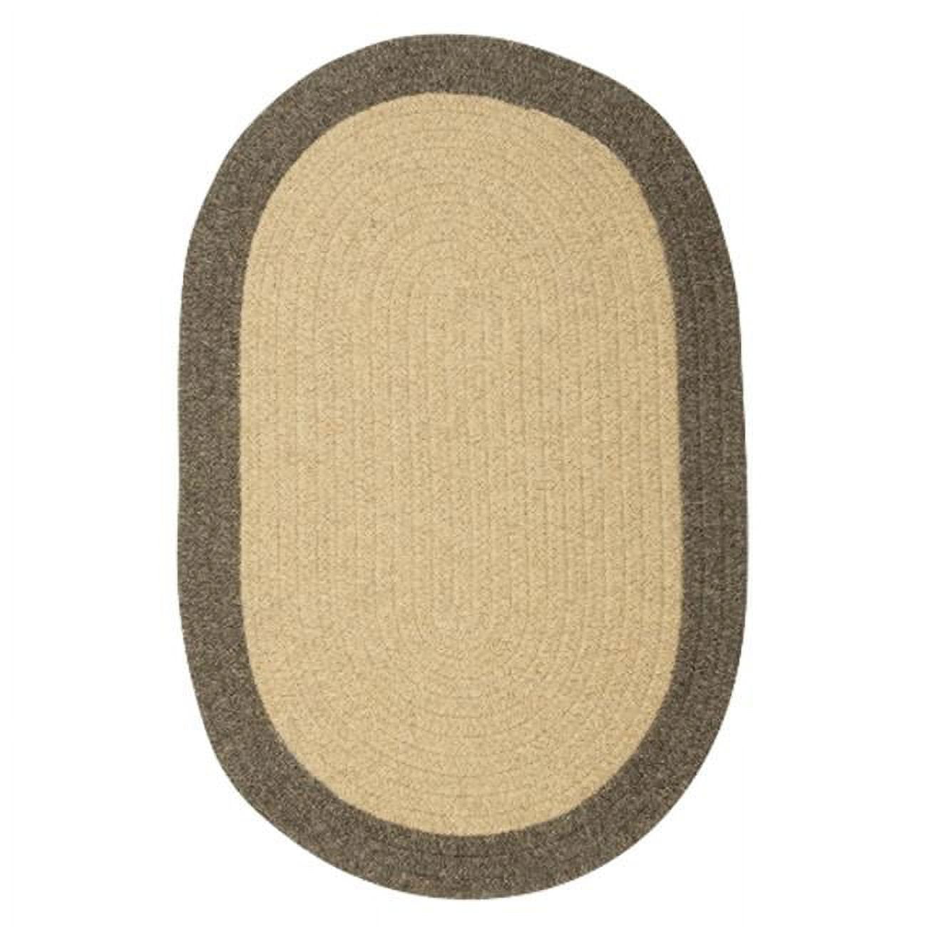 Rug 2 x 6 ft. Hudson Oval Braided Rug Beige - Walmart.com