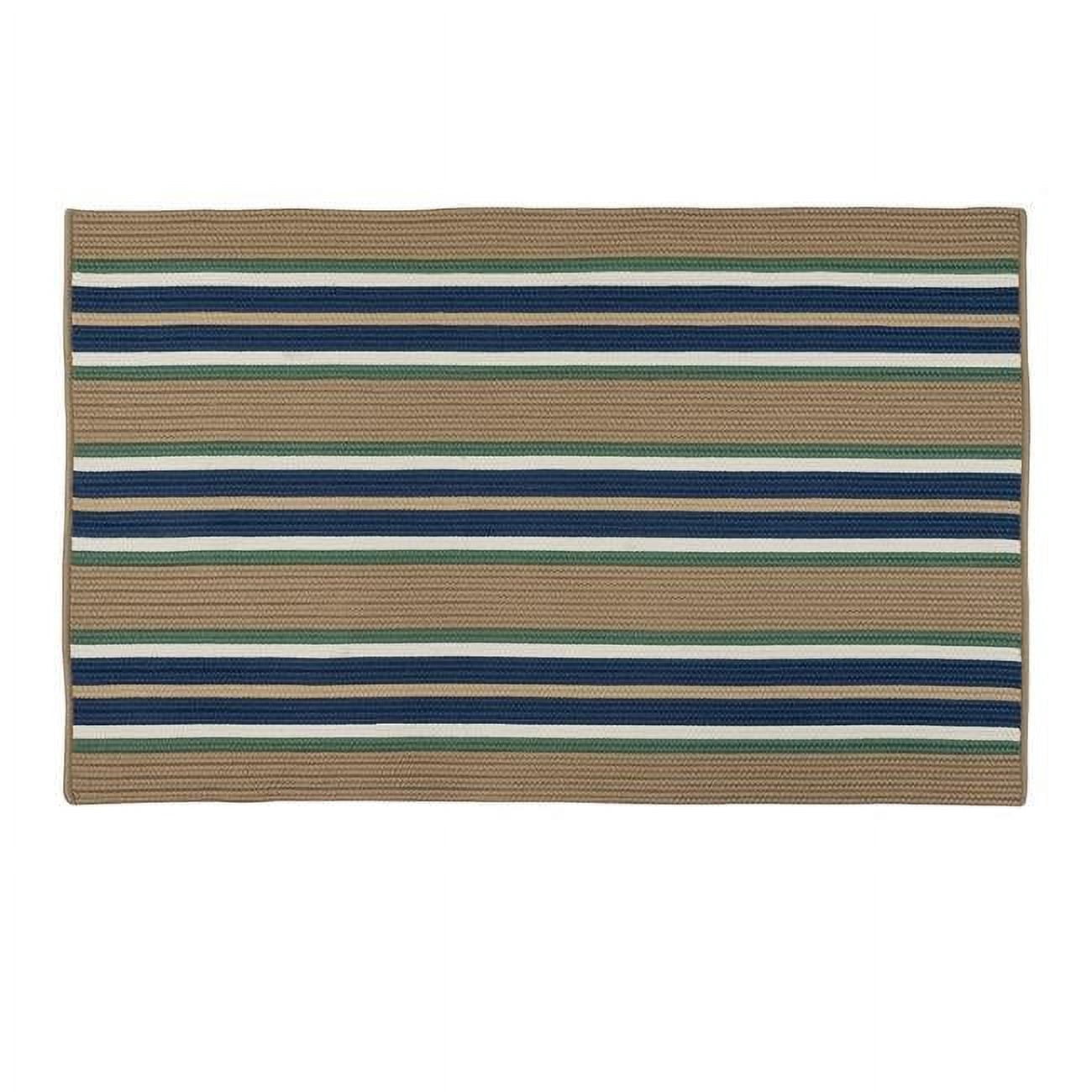 Rug 3 x 5 ft. Mesa Stripe Braided Rug Taupe Isle - Walmart.com