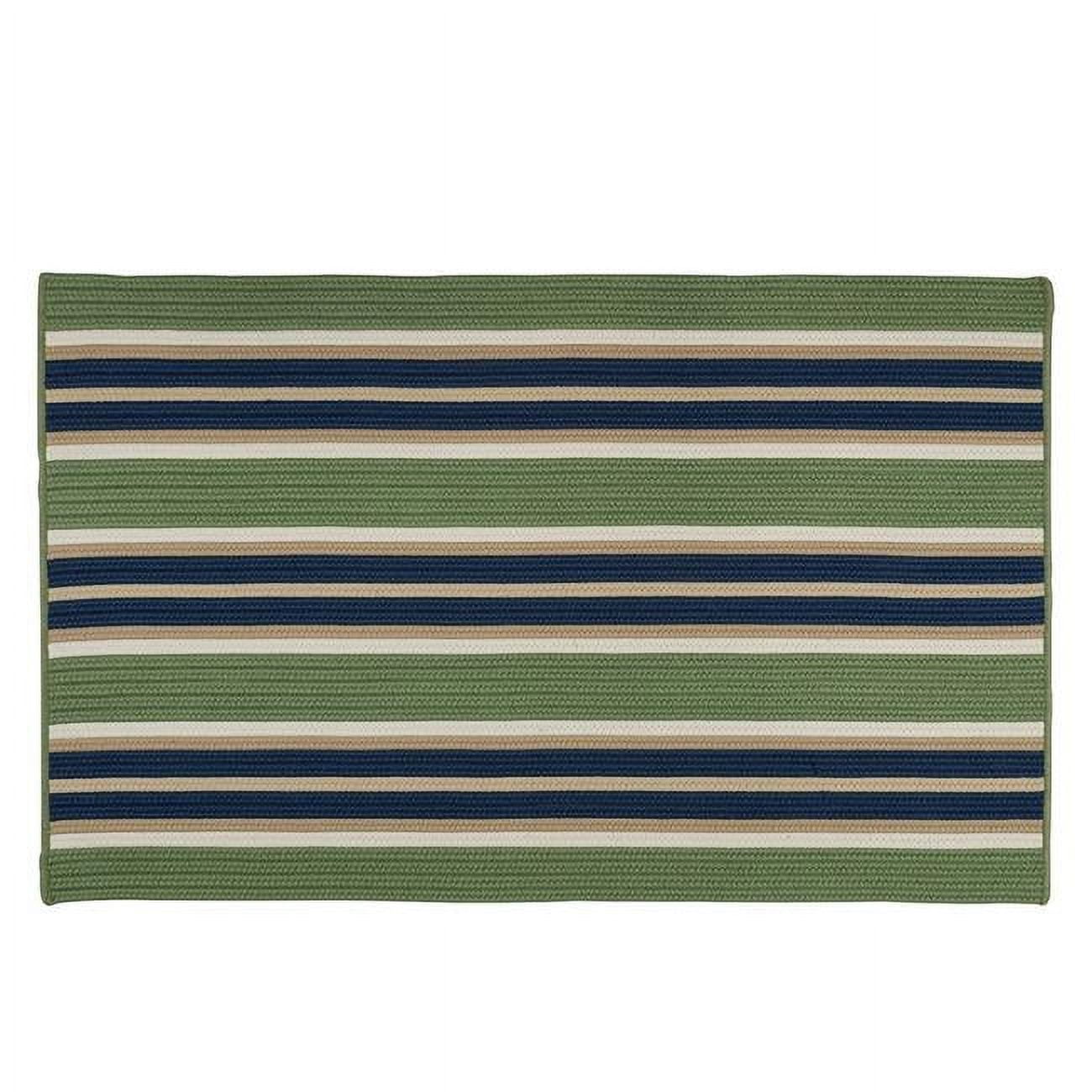 Rug 6 x 9 ft. Mesa Stripe Braided Rug Harbor Green - Walmart.com