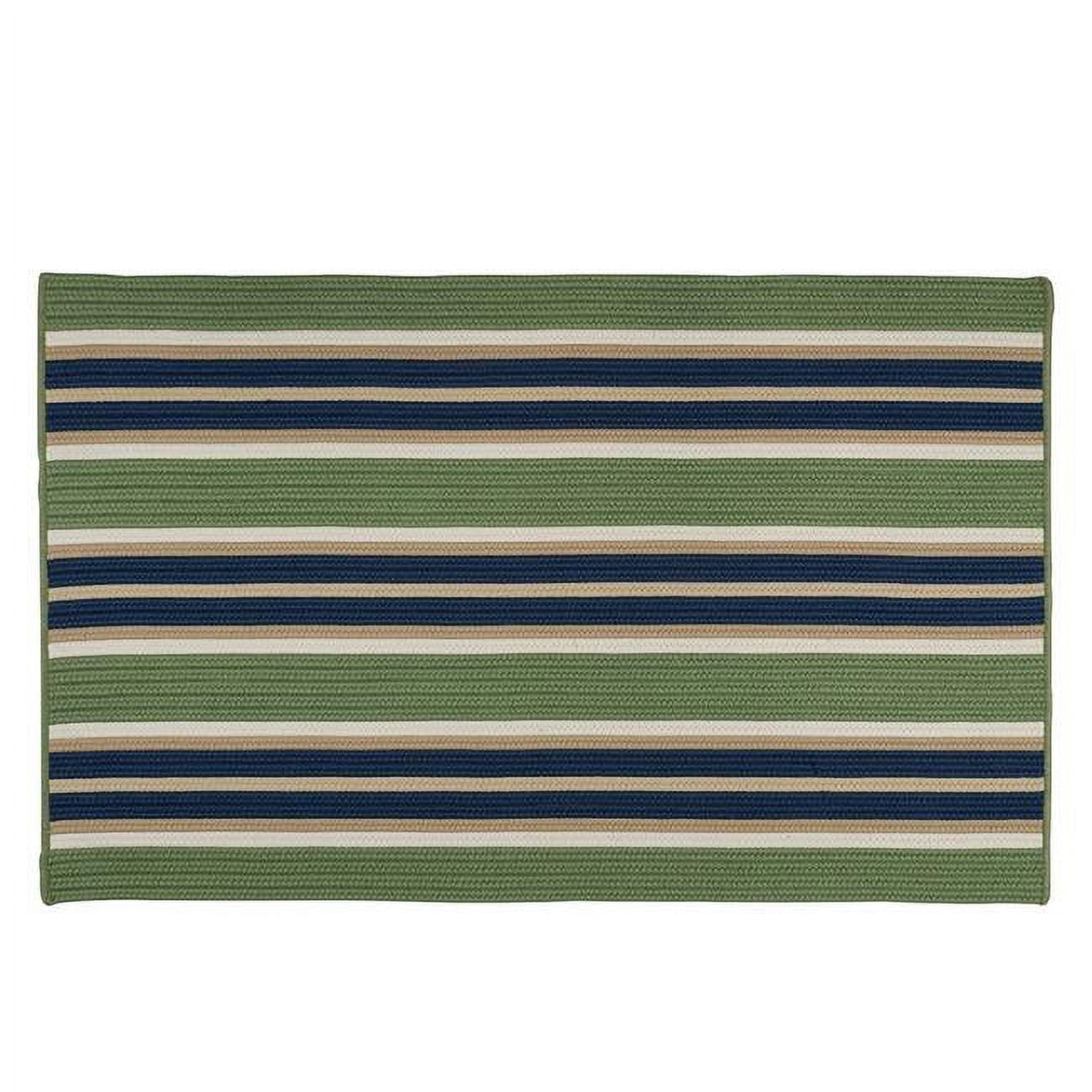 Rug 8 x 10 ft. Mesa Stripe Braided Rug Harbor Green - Walmart.com
