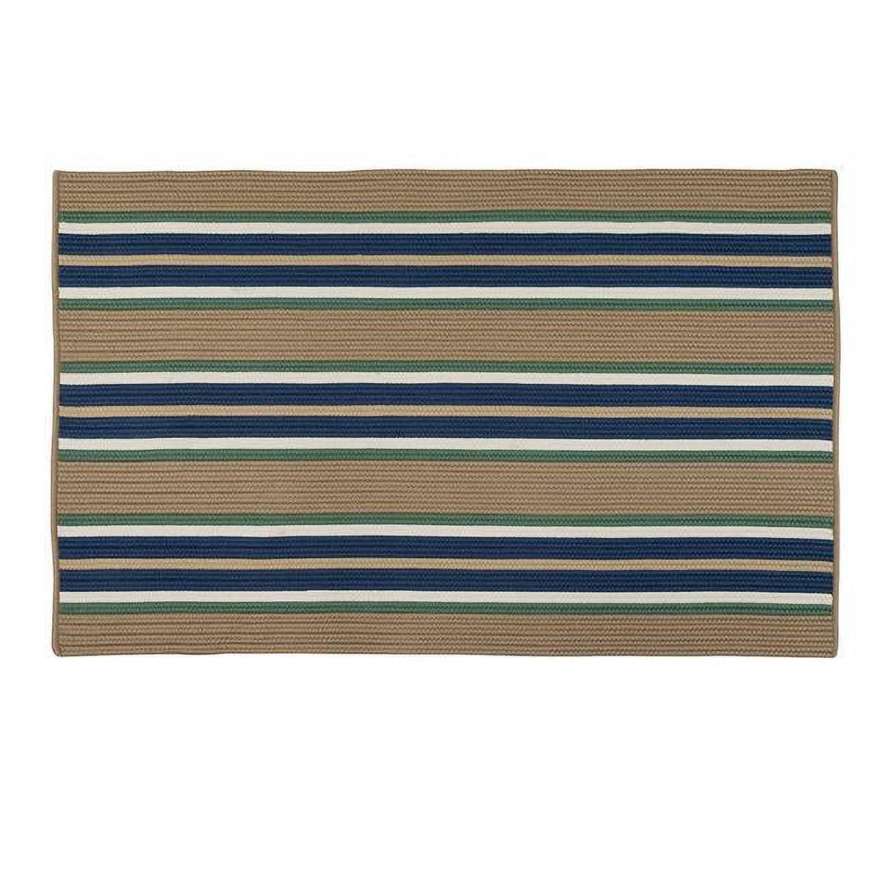 Rug 8 x 10 ft. Mesa Stripe Braided Rug Taupe Isle - Walmart.com
