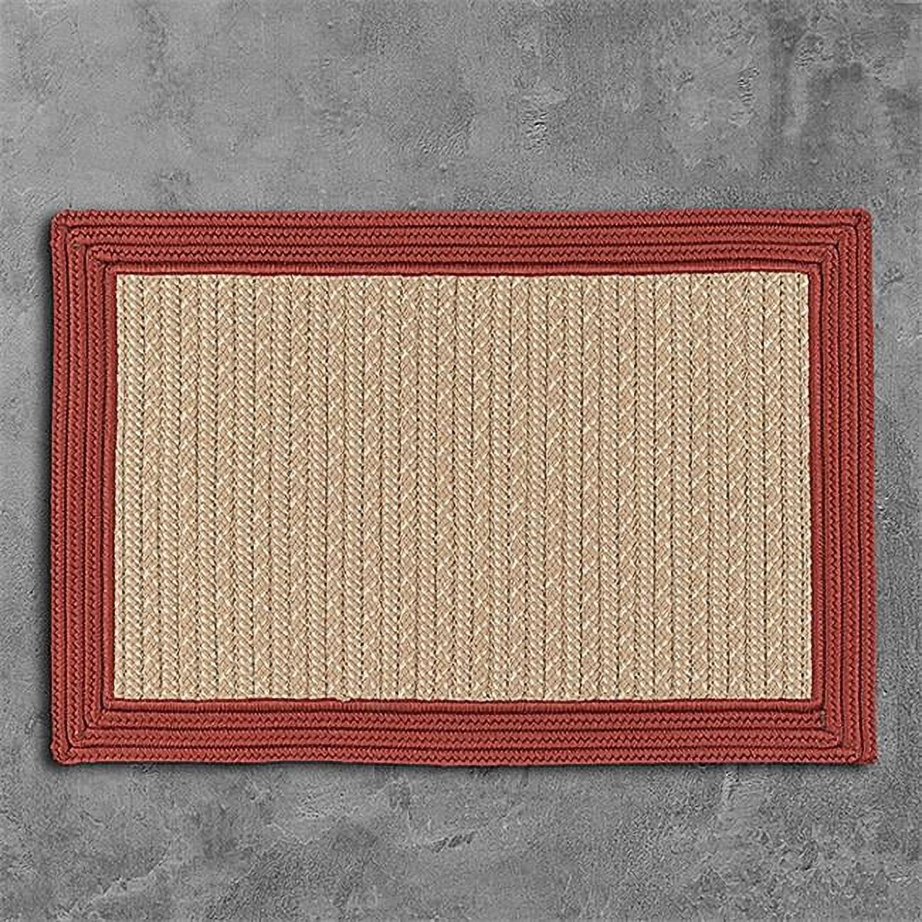 Rug 9 x 12 ft. Bayswater Braided Rug Brick - Walmart.com
