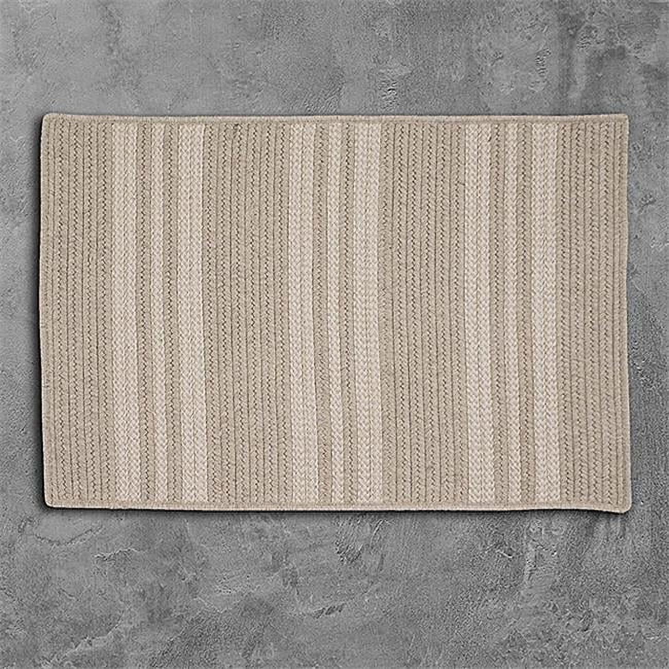 Rug 9 x 12 ft. Sunbrella Southport Stripe Braided Rug Ash - Walmart.com