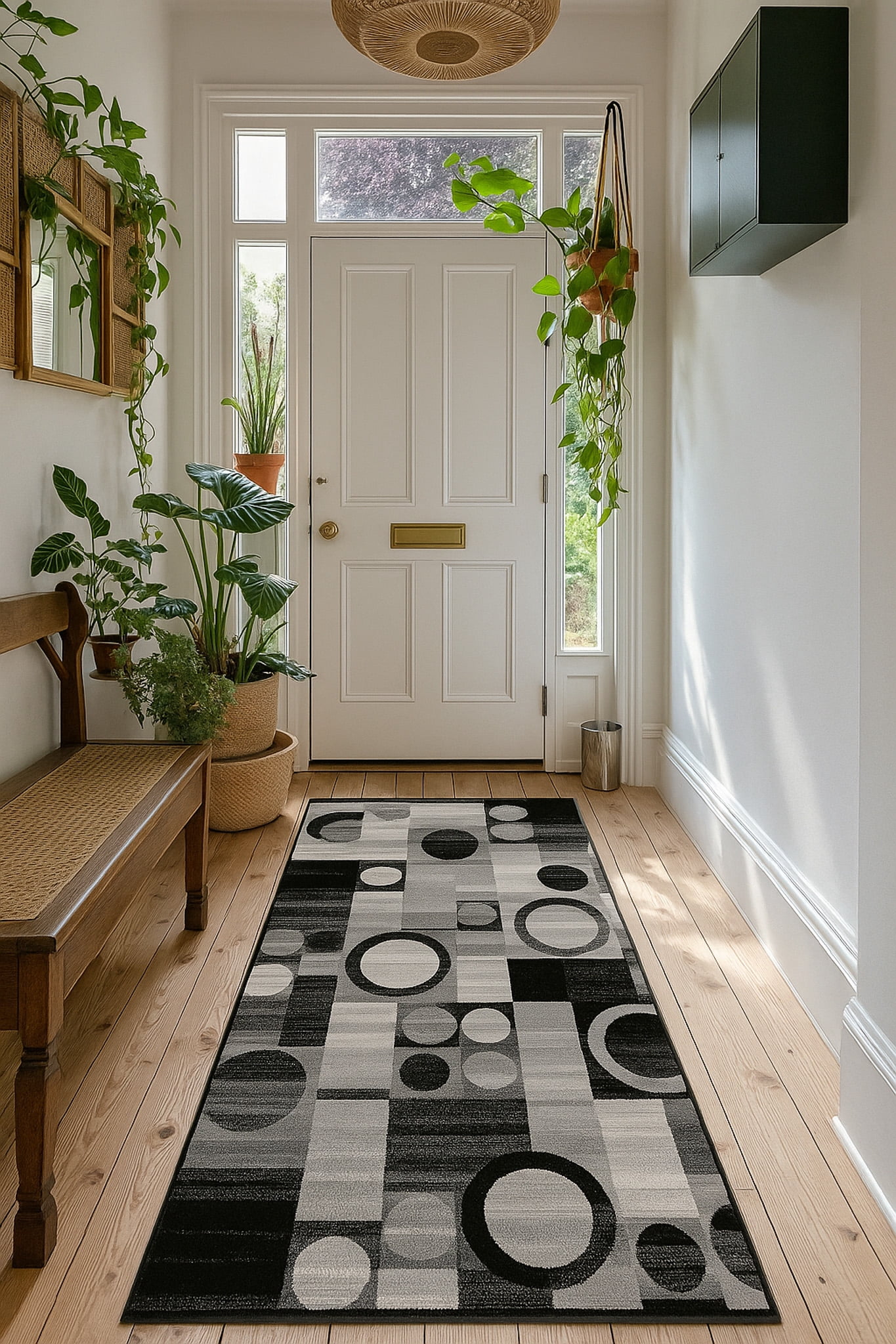 Rug Branch Montage 2' x 14' (Exact Size: 2'3" x 14') Geometric Indoor ...