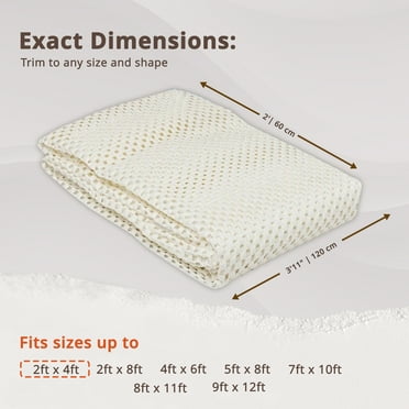 RUGPADUSA - Basics - 7'4" x 9'4" - 1/2" Thick - 100% Felt - Protective ...