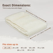 "RUGPADUSA Basics 8'x10' 1/2"" Felt Rug Pad, Protective, Safe for All ...