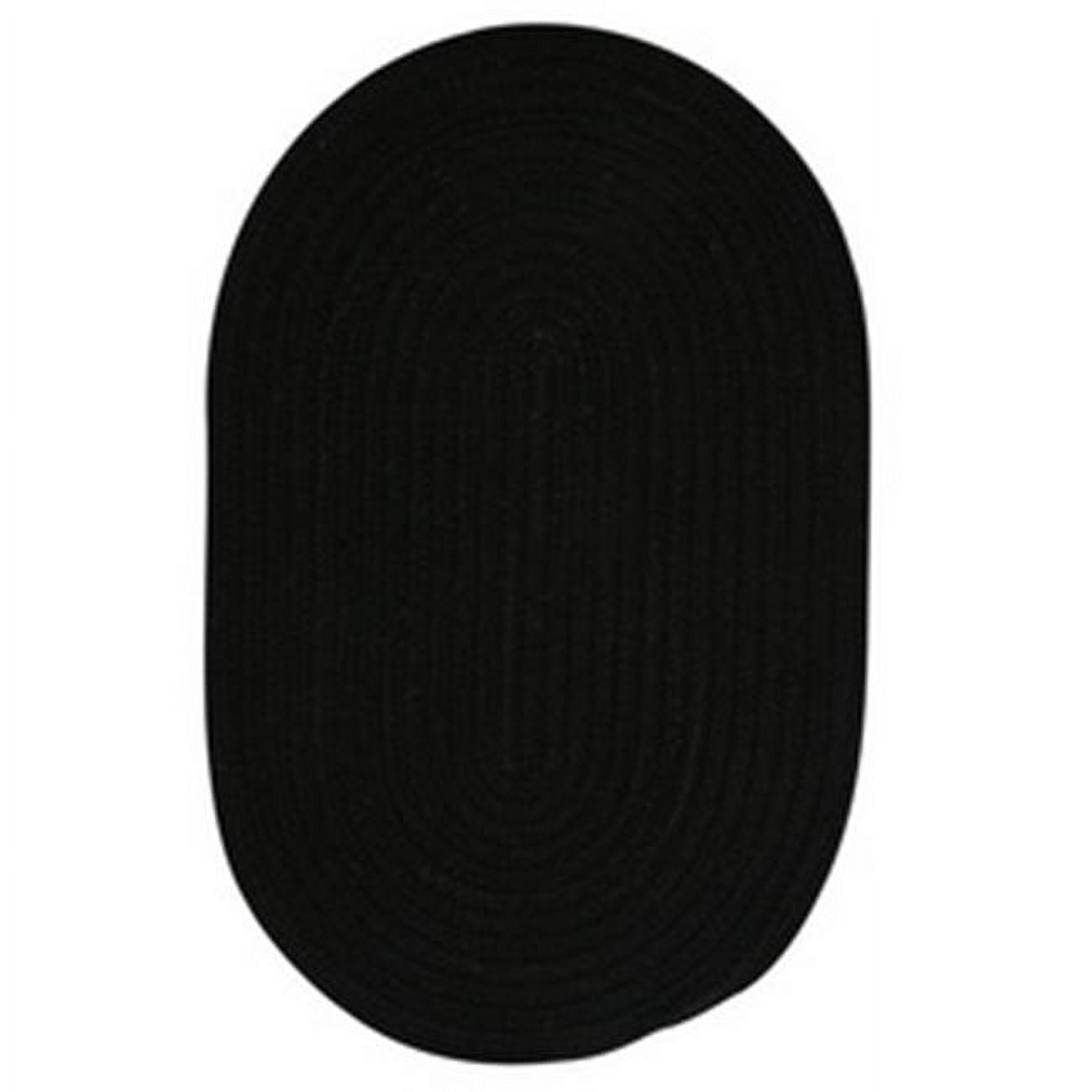 Rug Bristol Braided Rug - Black - 6 ft. round - Walmart.com