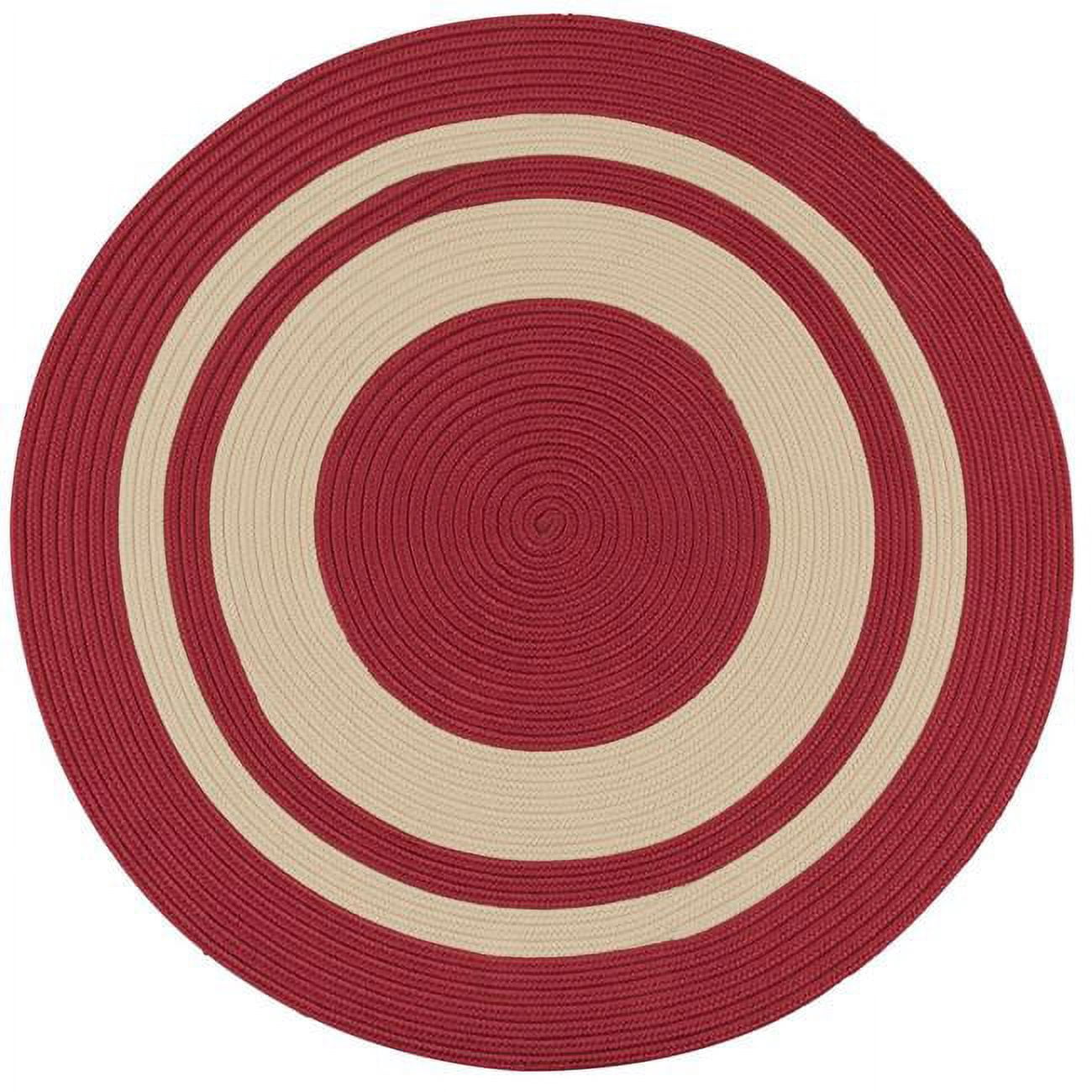 Rug Coronado Round Braided Rug Red - 6 ft. - Walmart.com
