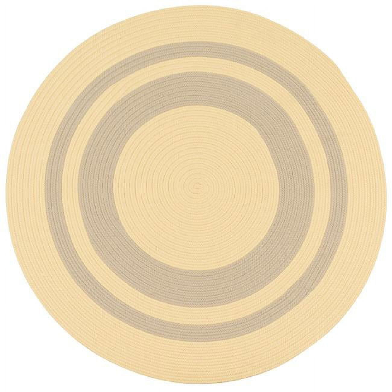 Rug Coronado Round Braided Rug Yellow - 4 ft. - Walmart.com